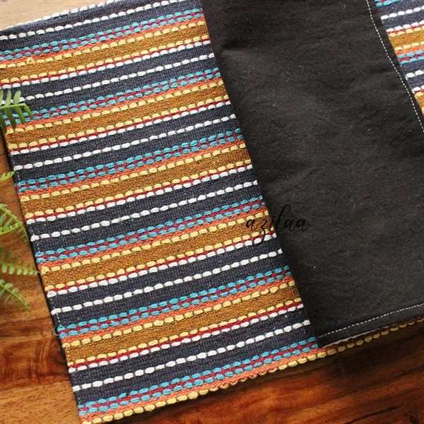 Cotton thread handloom fabric placemat table mats 2 at ₹650 | Azilaa