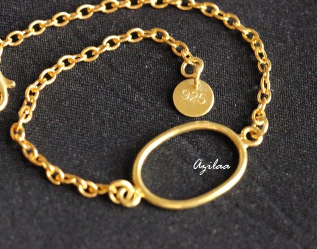 Modern designer golden handmade bracelet at ?1650 | Azilaa